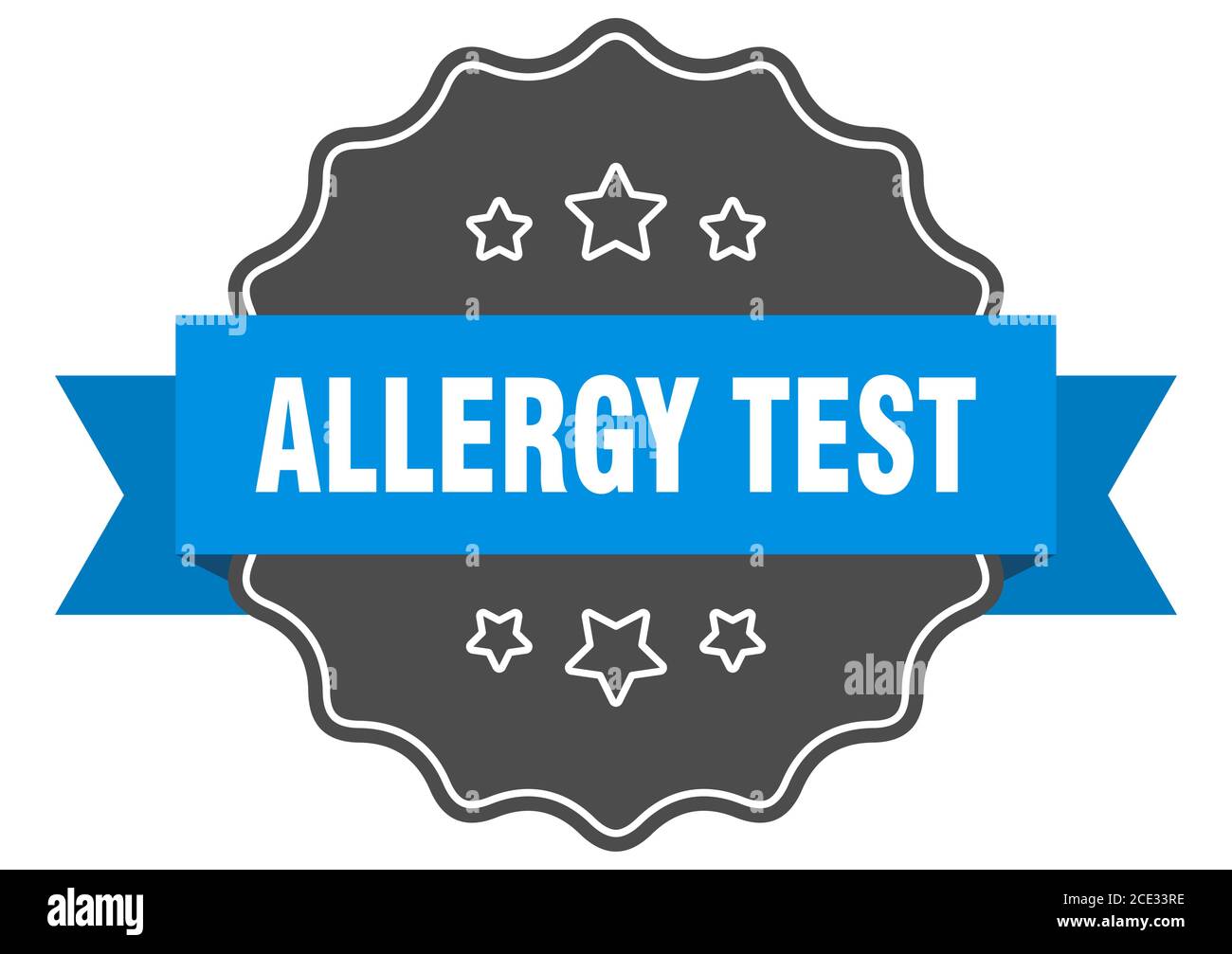 allergy test label. allergy test isolated seal. Retro sticker sign ...