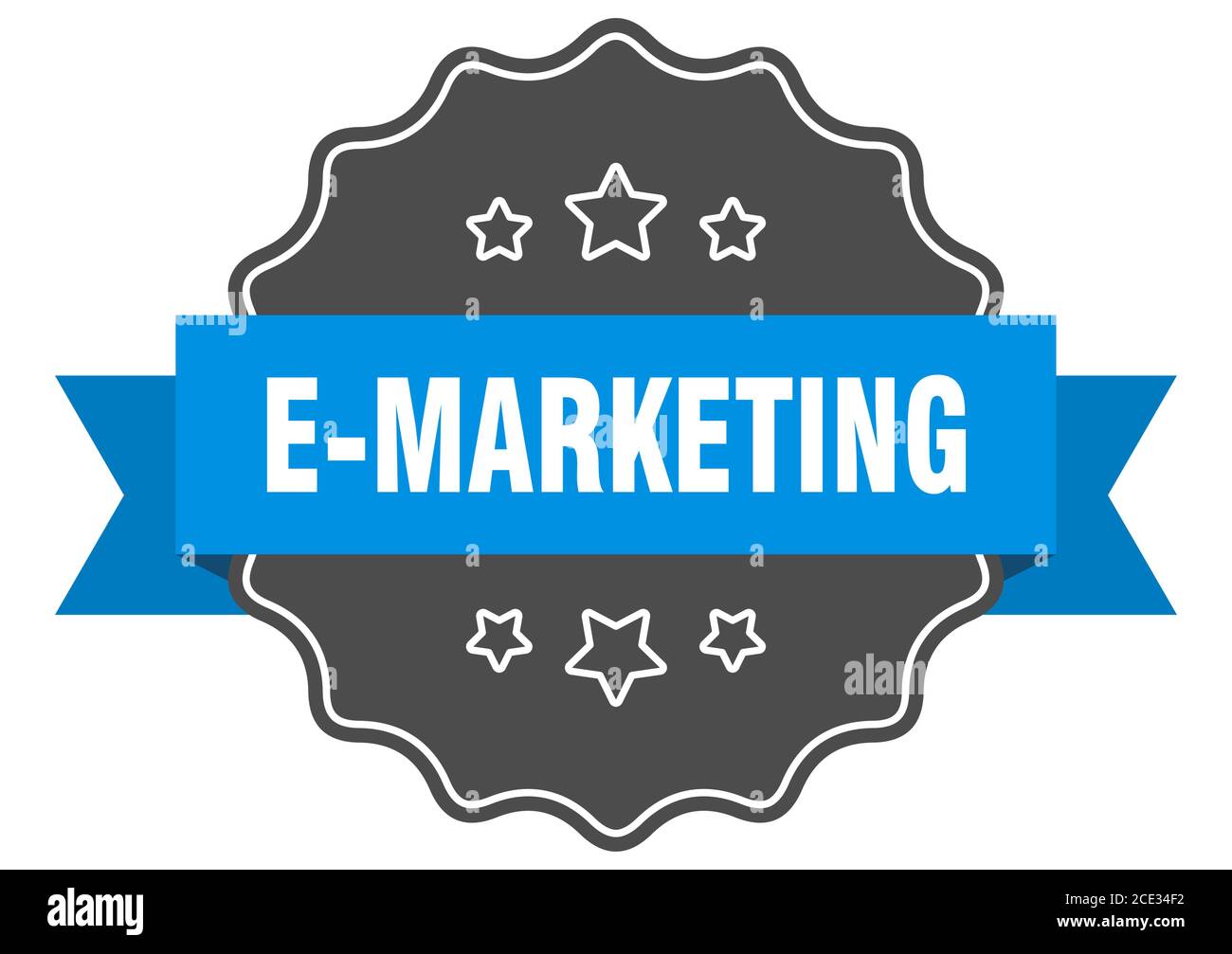 e-marketing label. e-marketing isolated seal. Retro sticker sign Stock ...