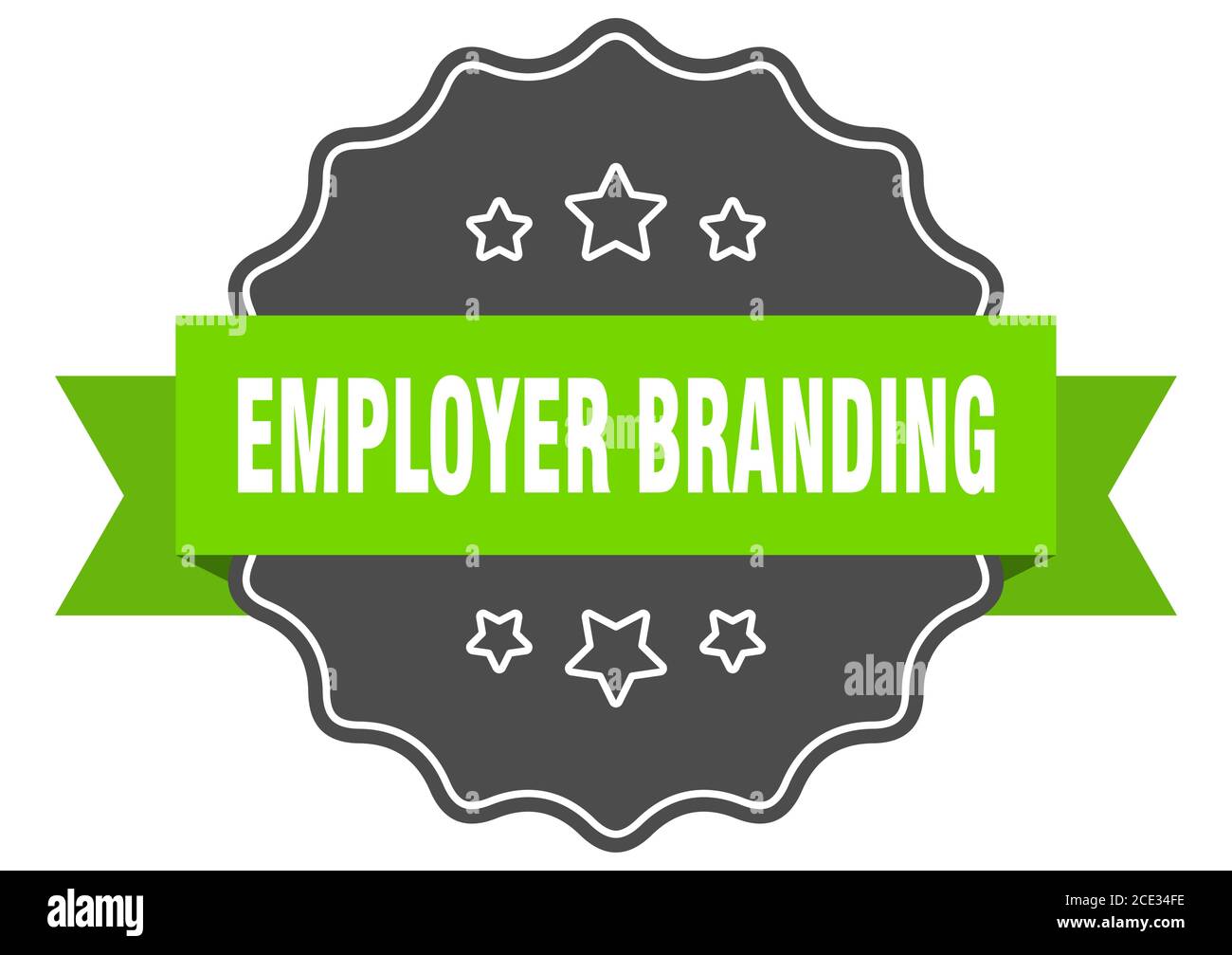 employer branding label. employer branding isolated seal. Retro sticker ...