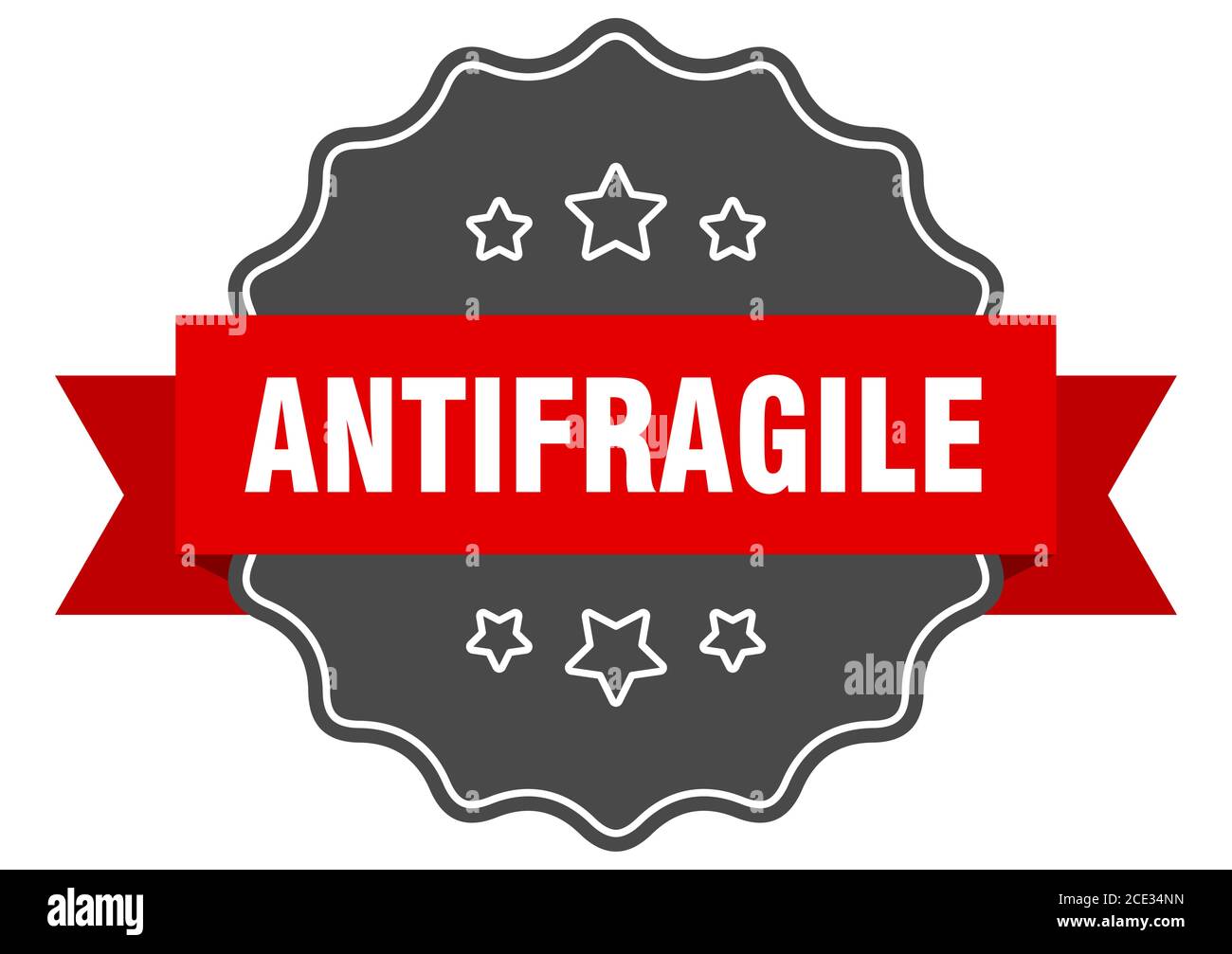antifragile label. antifragile isolated seal. Retro sticker sign Stock ...