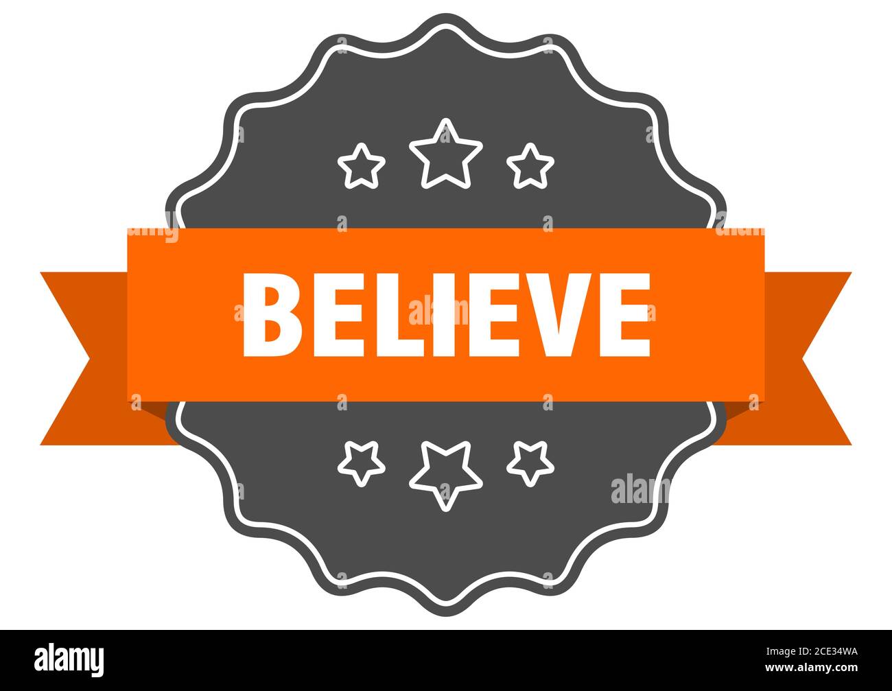 believe label. believe isolated seal. Retro sticker sign Stock Vector ...