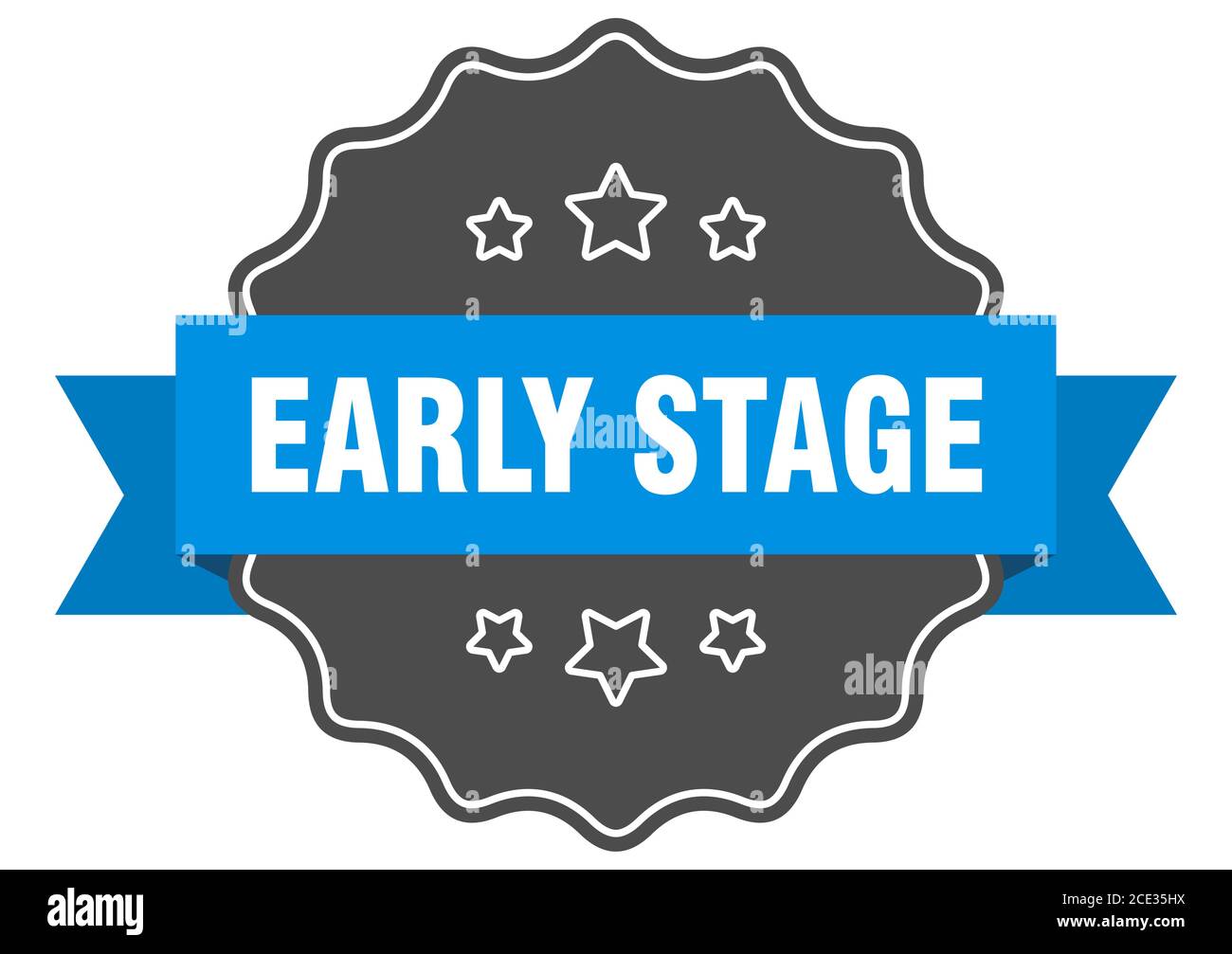 early stage label. early stage isolated seal. Retro sticker sign Stock ...