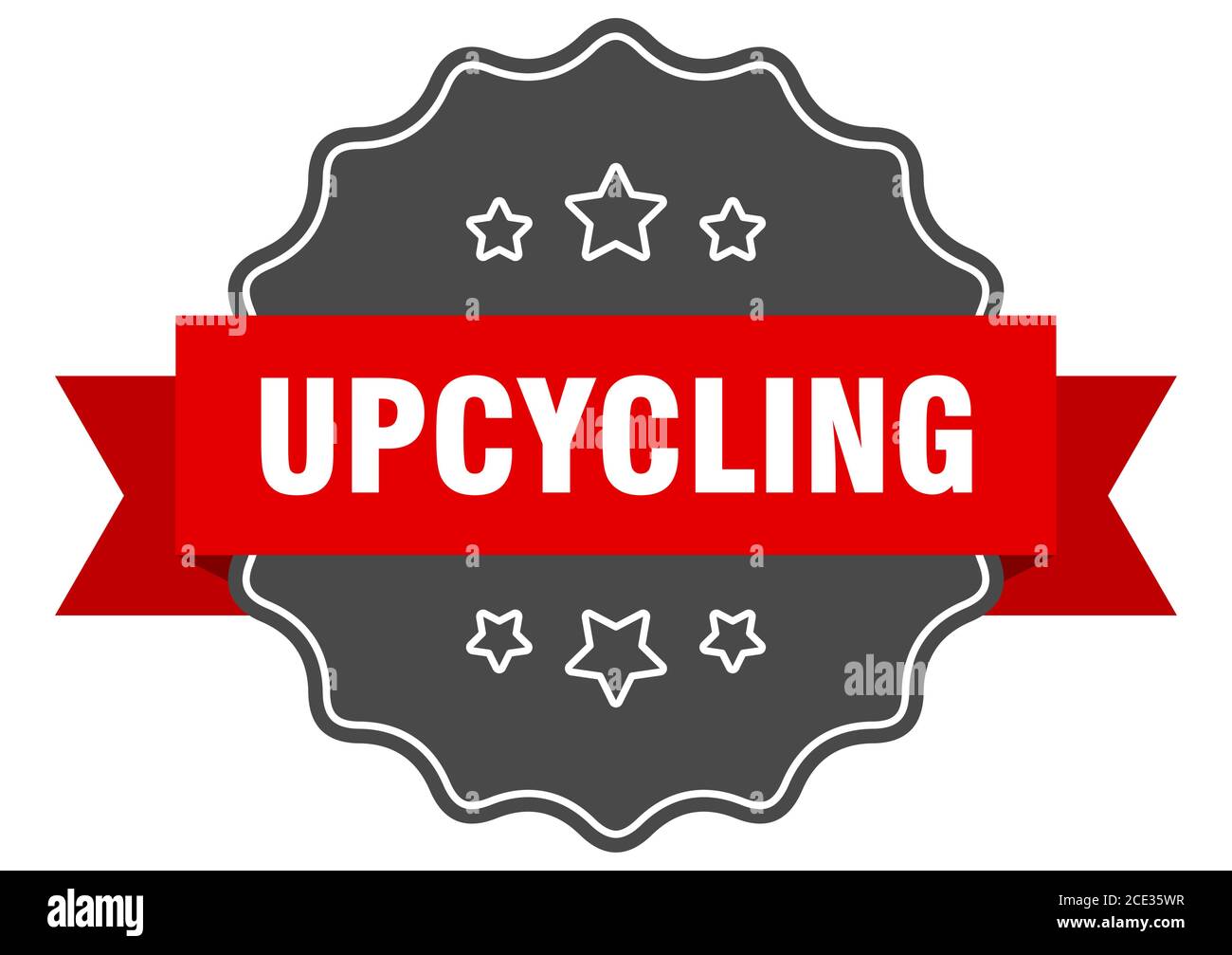 upcycling label. upcycling isolated seal. Retro sticker sign Stock ...