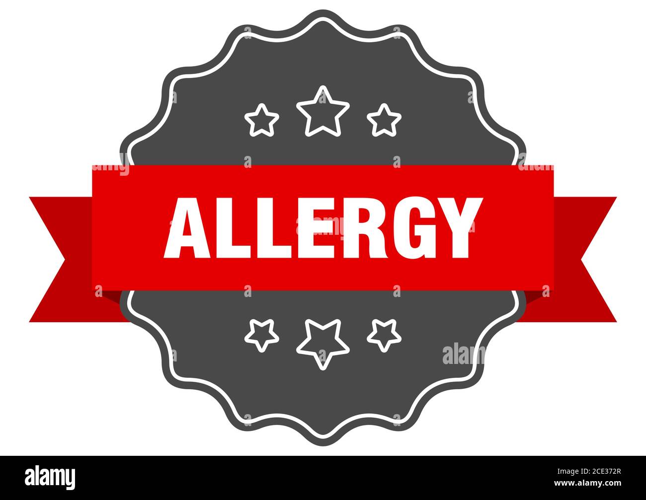 allergy label. allergy isolated seal. Retro sticker sign Stock Vector ...