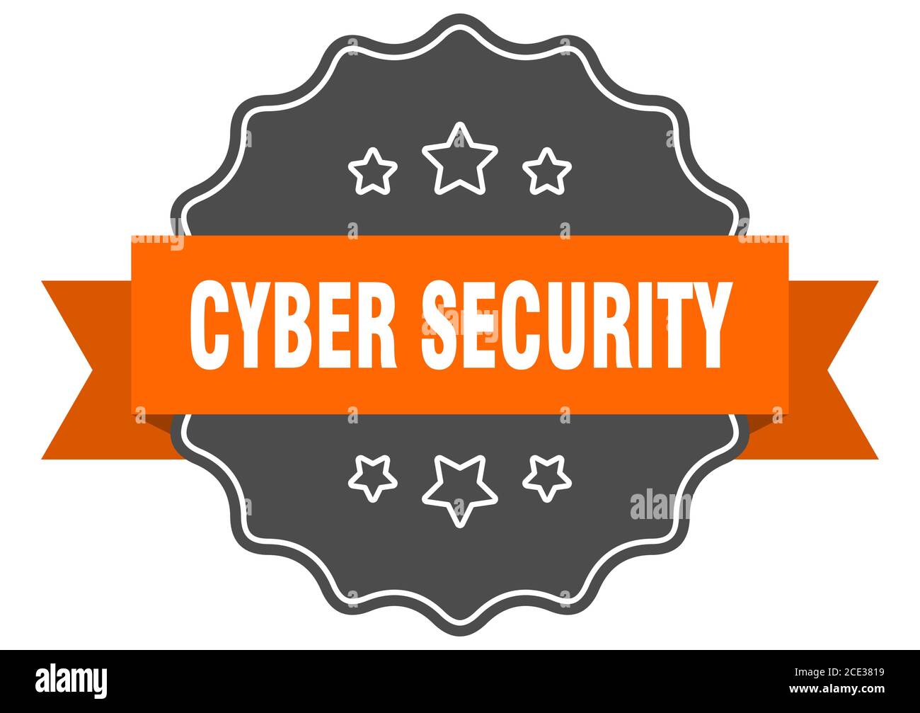 cyber security label. cyber security isolated seal. Retro sticker sign ...