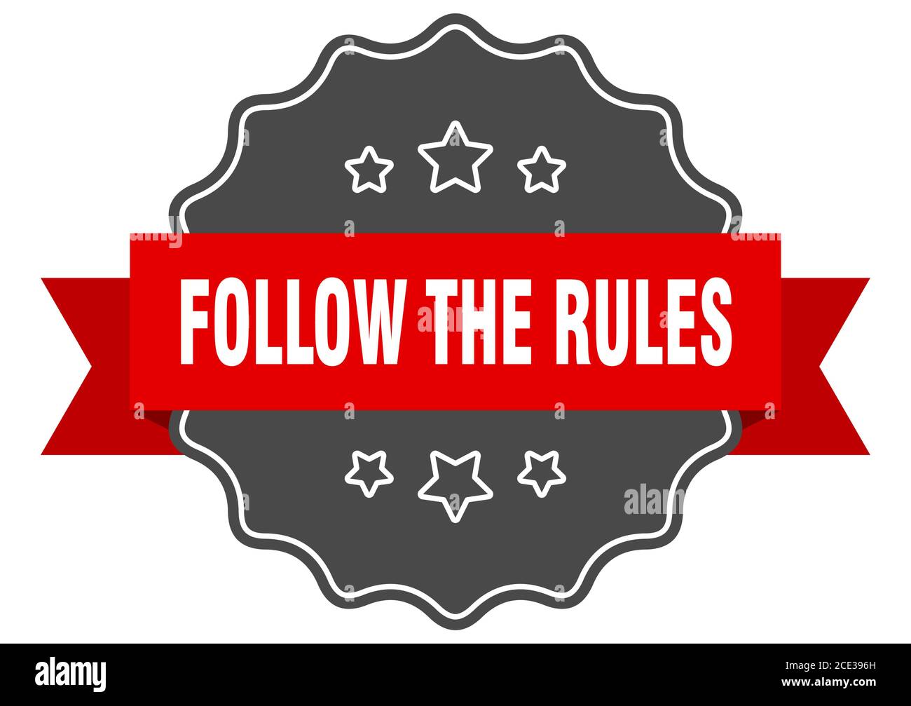 follow the rules label. follow the rules isolated seal. Retro sticker ...