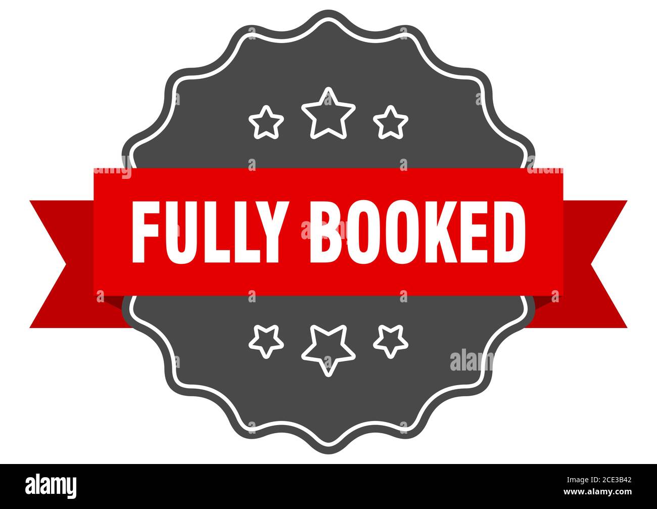fully booked label. fully booked isolated seal. Retro sticker sign Stock Vector Image & Art - Alamy