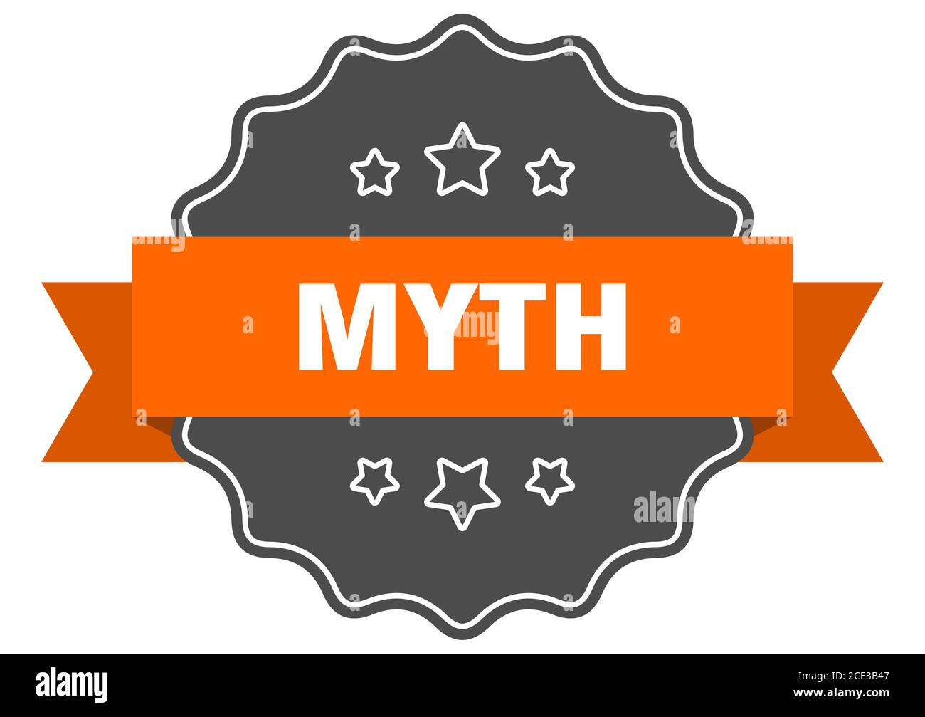 myth label. myth isolated seal. Retro sticker sign Stock Vector Image ...