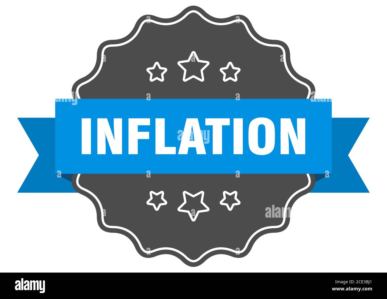 inflation label. inflation isolated seal. Retro sticker sign Stock ...