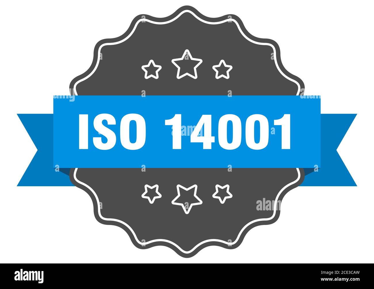 iso 14001 label. iso 14001 isolated seal. Retro sticker sign Stock ...