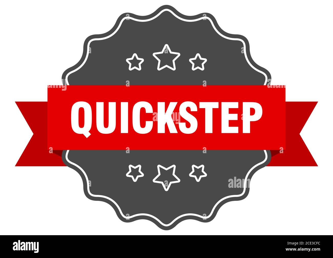 quickstep label. quickstep isolated seal. Retro sticker sign Stock ...