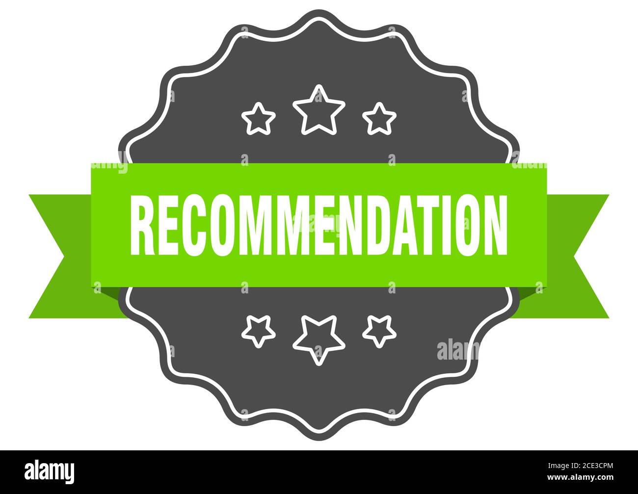 recommendation label. recommendation isolated seal. Retro sticker sign ...