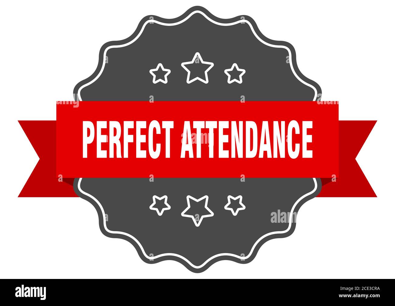 perfect attendance label. perfect attendance isolated seal. Retro ...