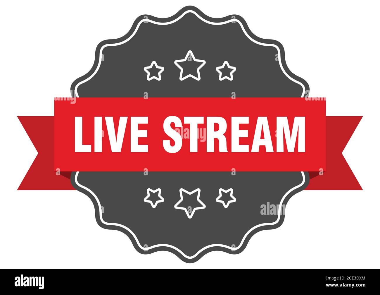 live stream label. live stream isolated seal. Retro sticker sign Stock ...