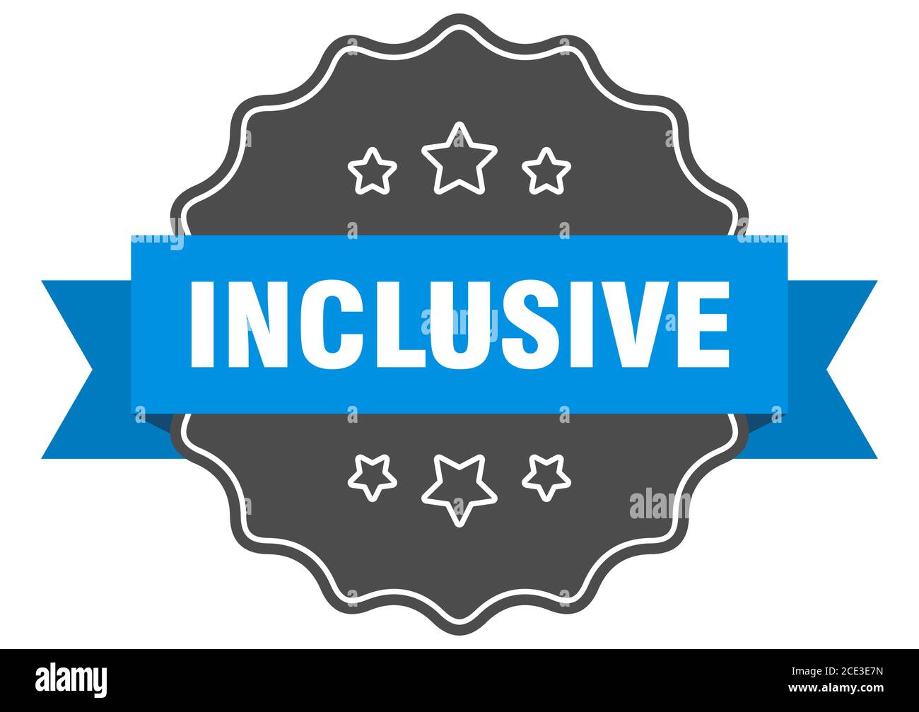 inclusive label. inclusive isolated seal. Retro sticker sign Stock ...