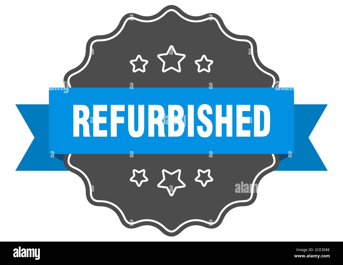 refurbished label. refurbished isolated seal. Retro sticker sign Stock ...