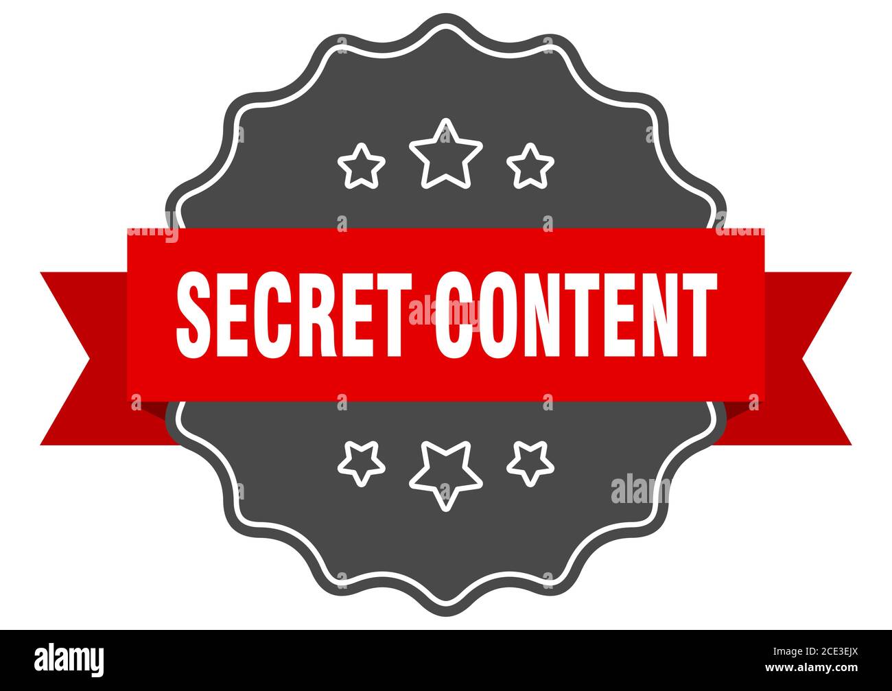secret content label. secret content isolated seal. Retro sticker sign ...