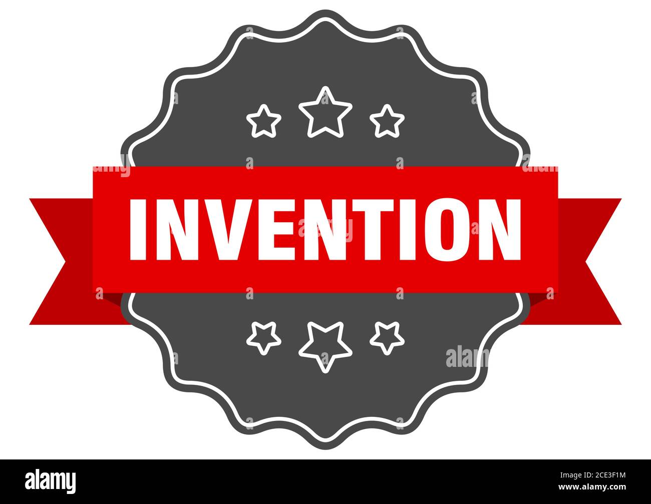 invention label. invention isolated seal. Retro sticker sign Stock ...