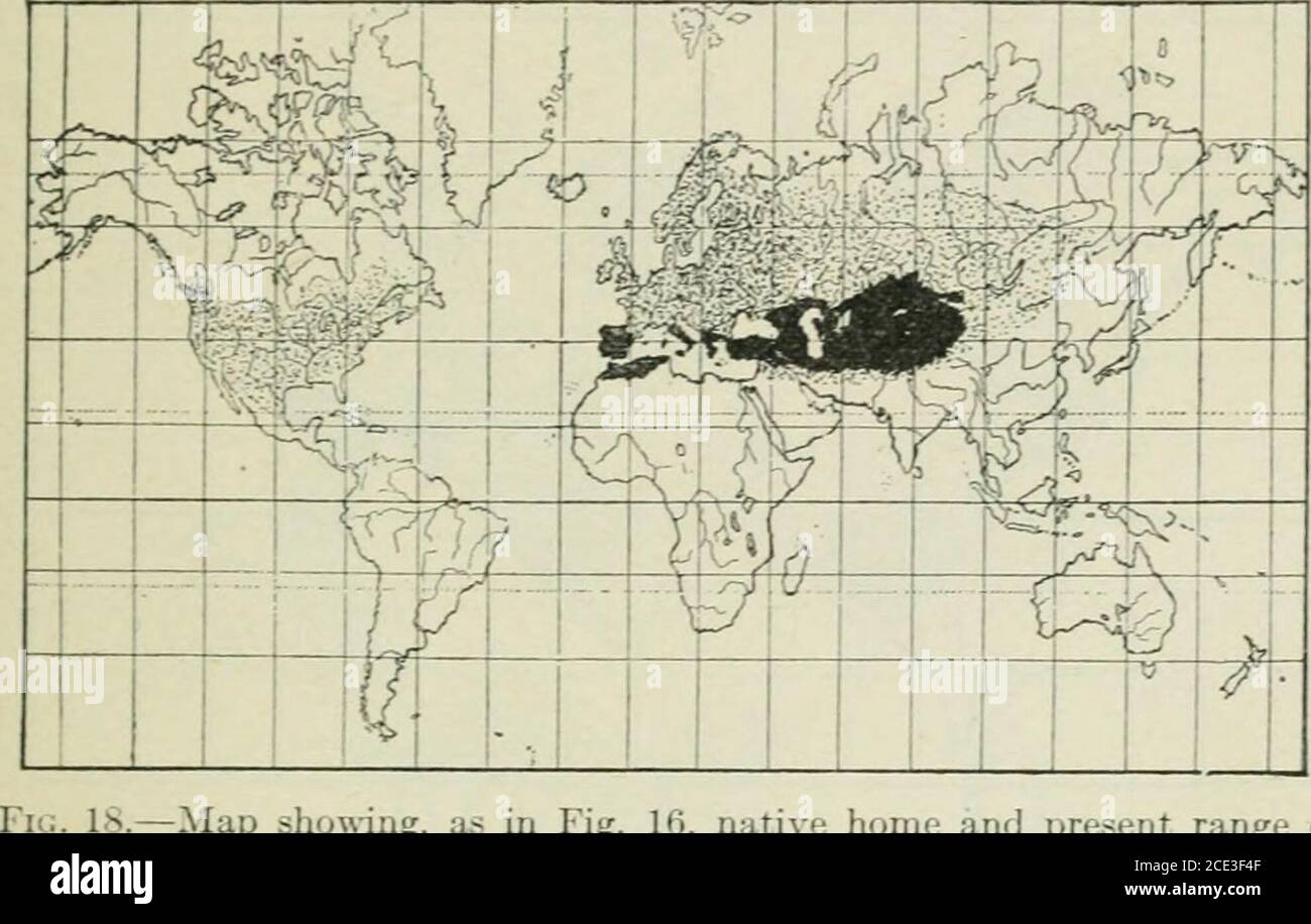. Plants and their uses; an introduction to botany . Fig. 17.—Map ...