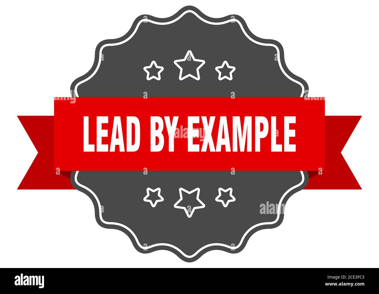 lead by example label. lead by example isolated seal. Retro sticker ...