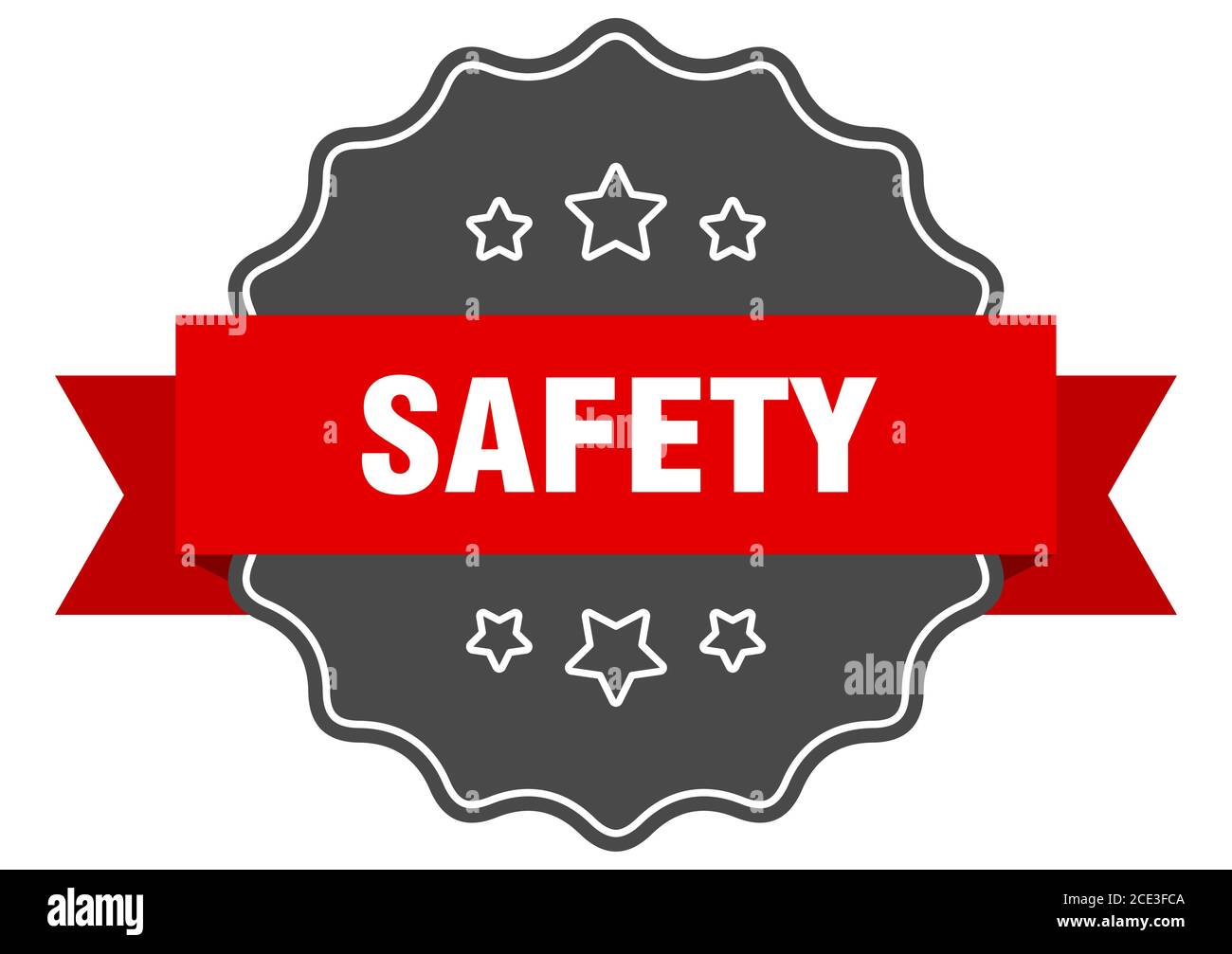 safety label. safety isolated seal. Retro sticker sign Stock Vector ...