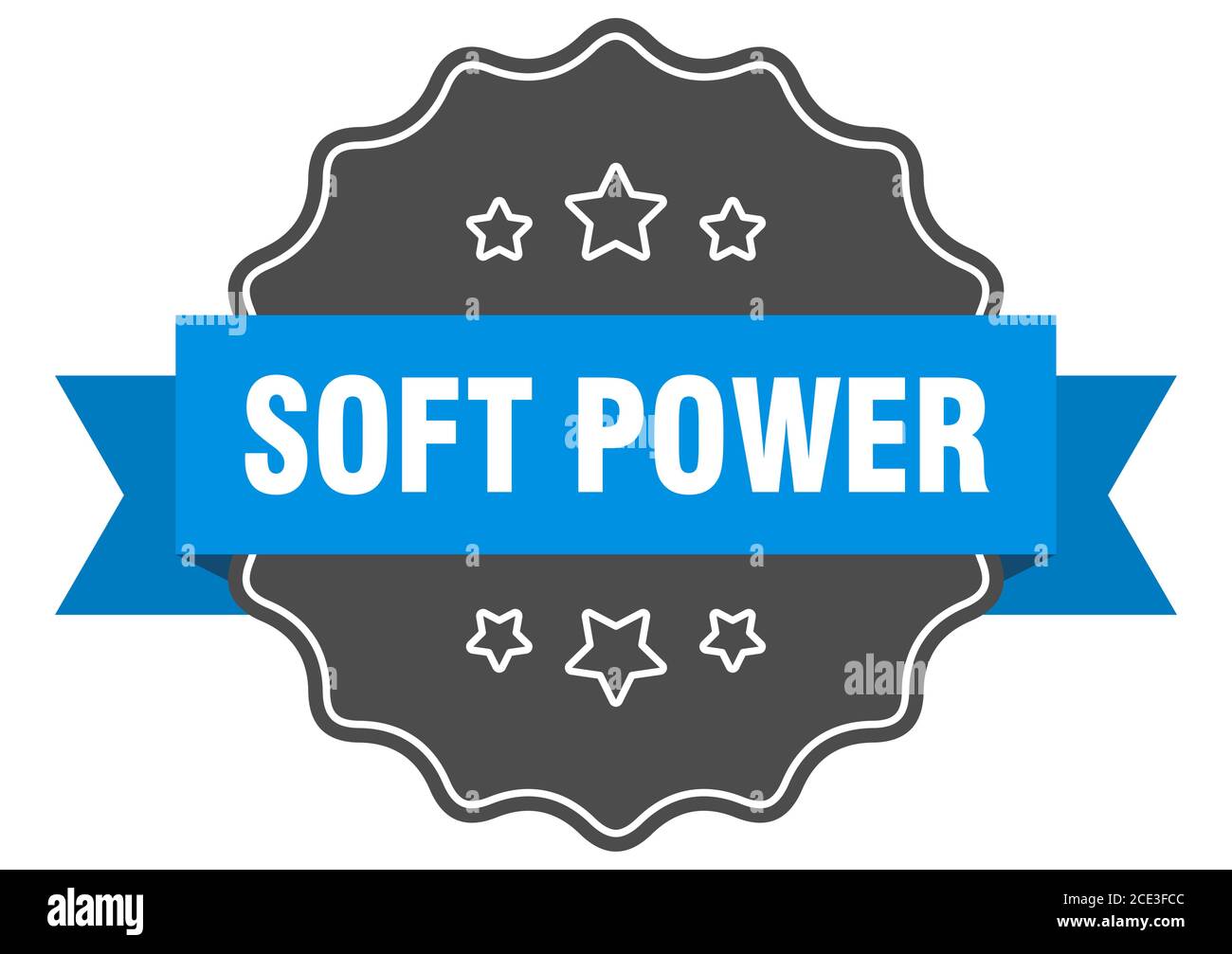 soft power label. soft power isolated seal. Retro sticker sign Stock ...