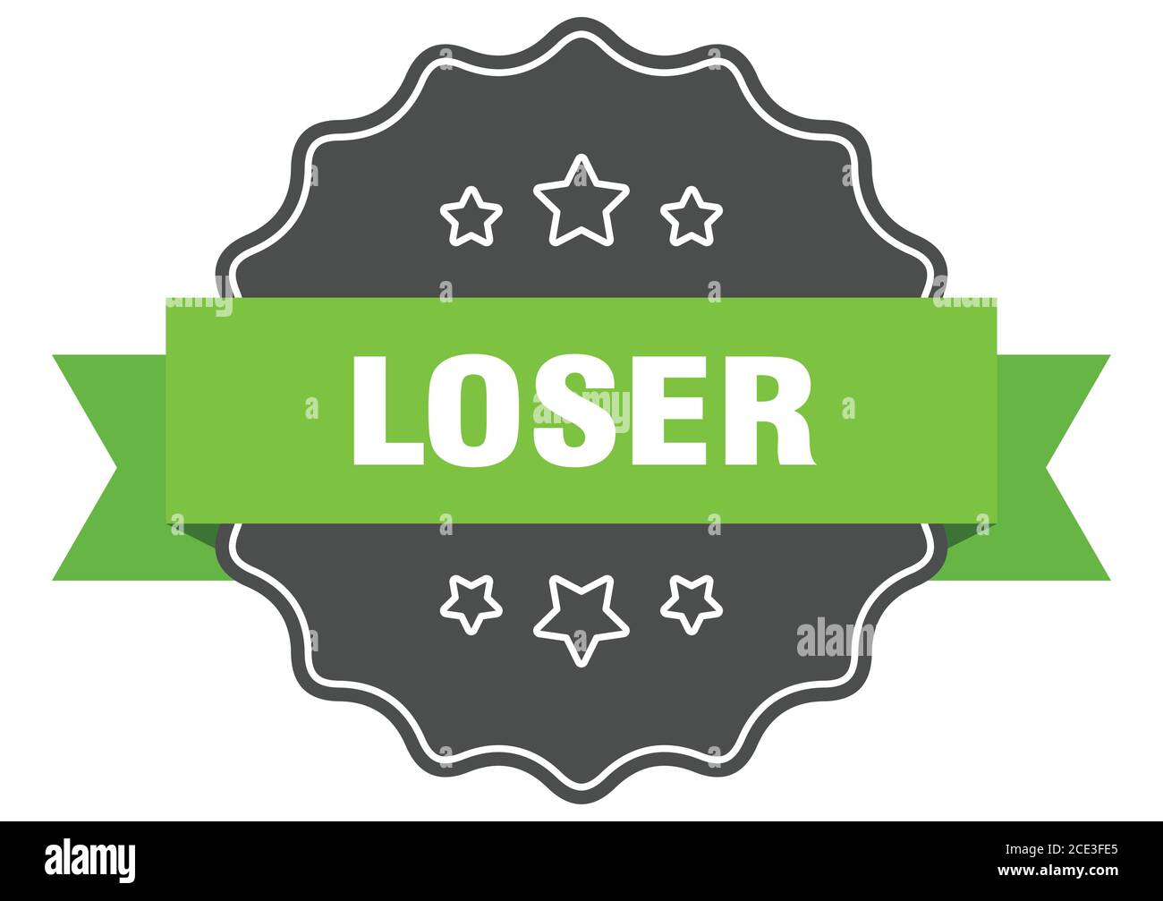 loser label. loser isolated seal. Retro sticker sign Stock Vector Image ...