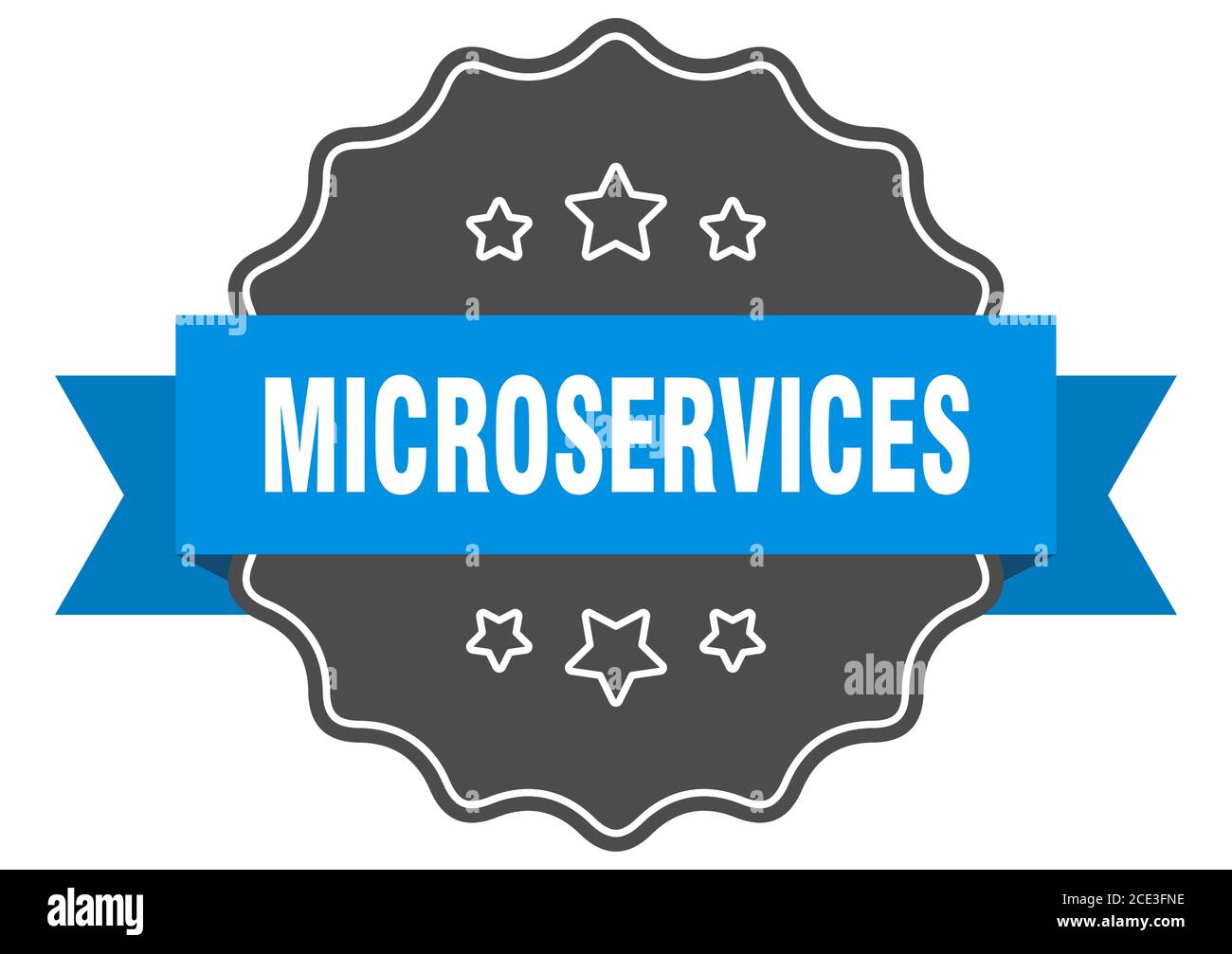 microservices label. microservices isolated seal. Retro sticker sign ...