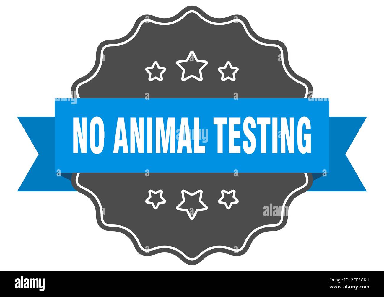 no animal testing label. no animal testing isolated seal. Retro sticker ...