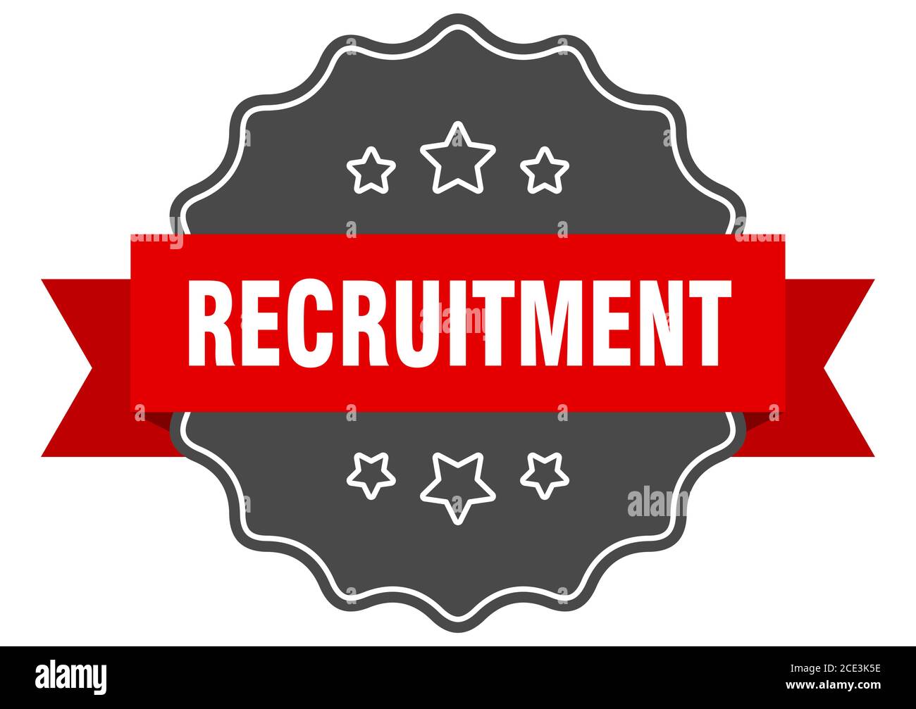 recruitment label. recruitment isolated seal. Retro sticker sign Stock ...