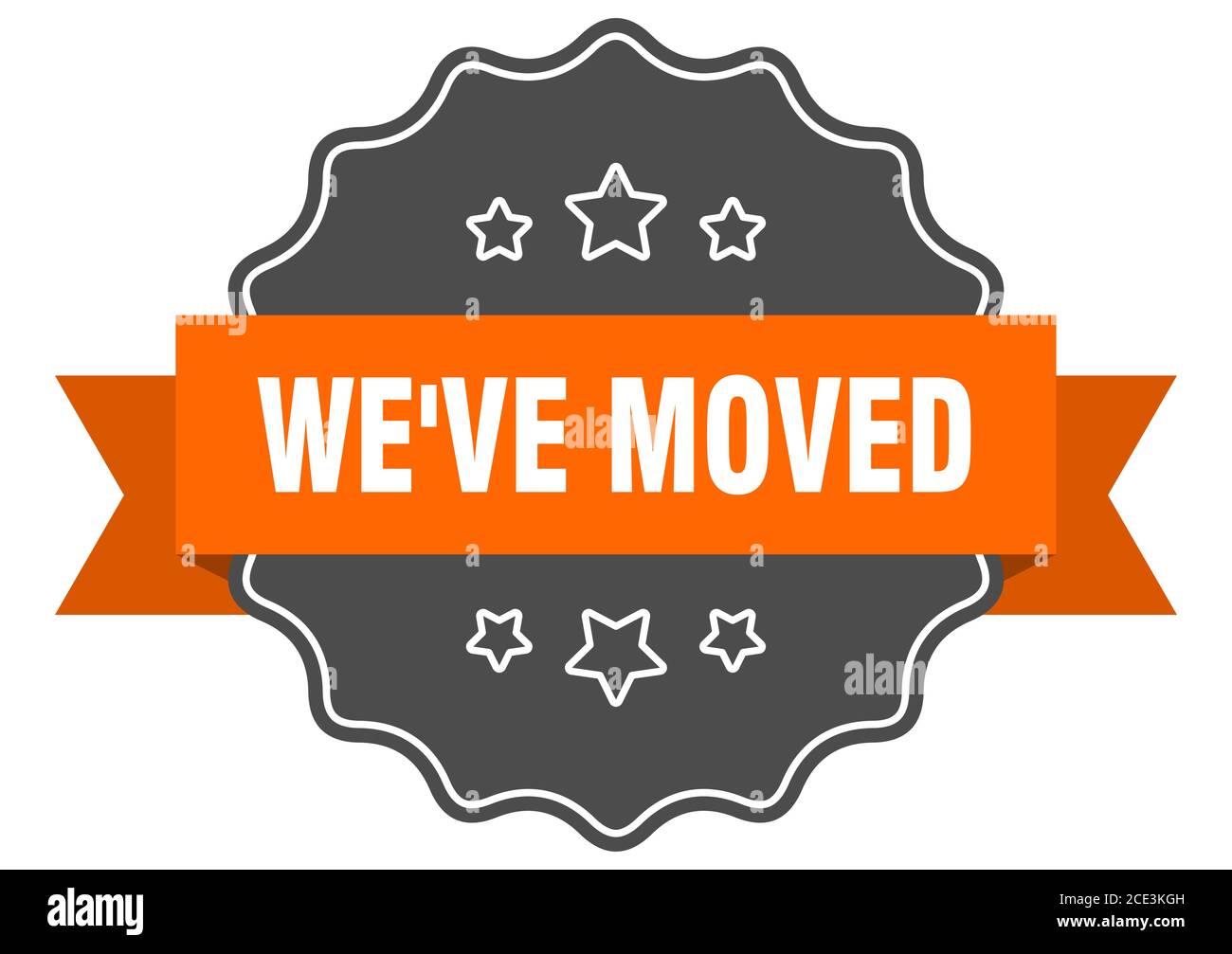 we've moved label. we've moved isolated seal. Retro sticker sign Stock ...