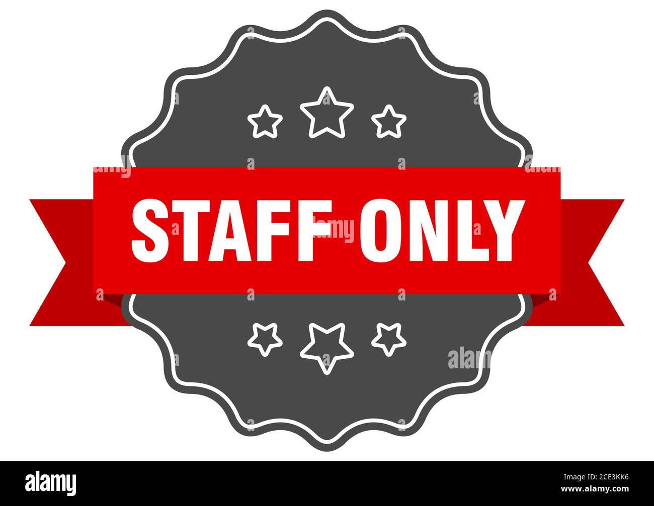 staff only label. staff only isolated seal. Retro sticker sign Stock ...