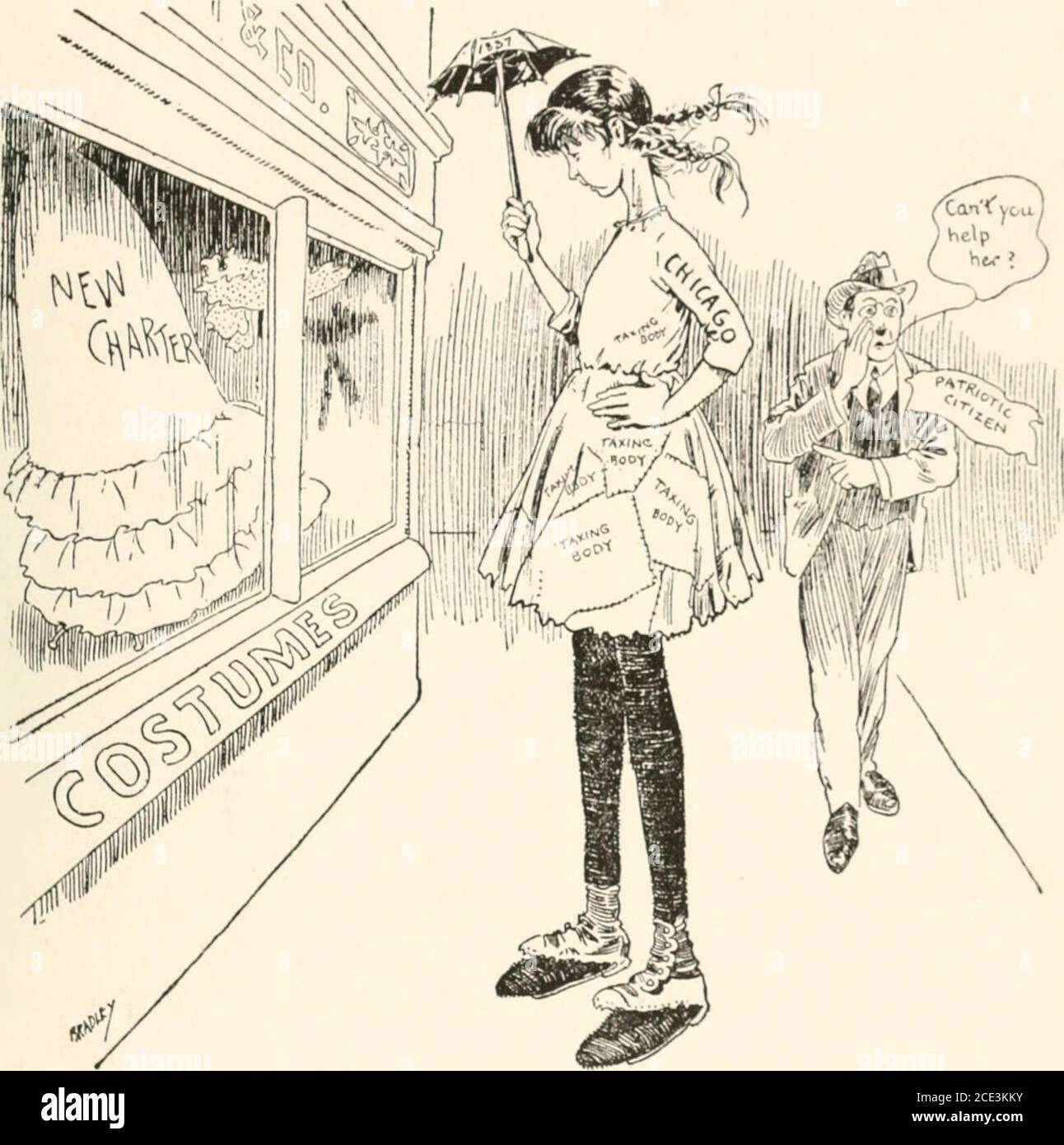 . Cartoons by Bradley, cartoonist of the Chicago Daily News ...