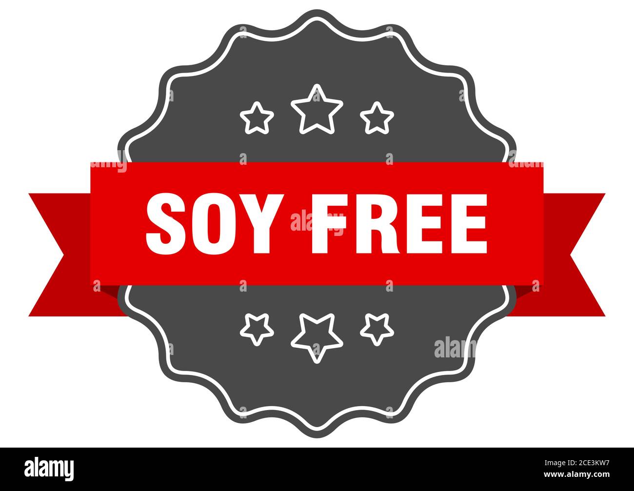 Soy free seal Stock Vector Images - Alamy