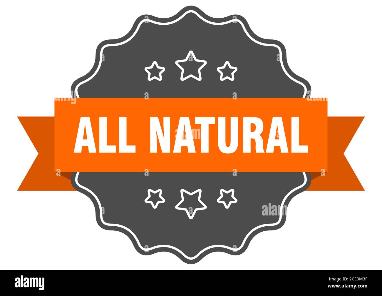 all natural label. all natural isolated seal. Retro sticker sign Stock ...