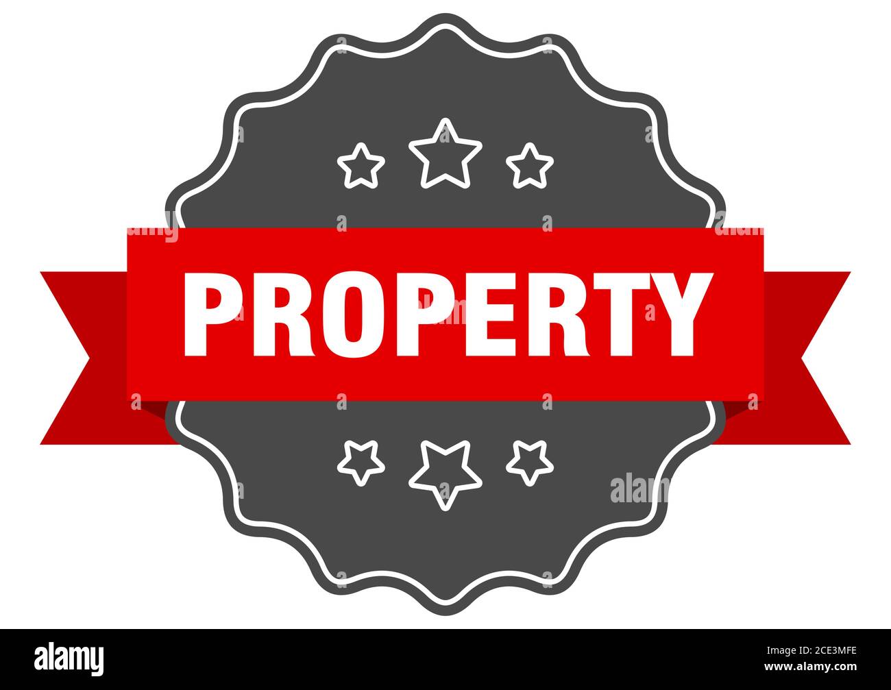property label. property isolated seal. Retro sticker sign Stock Vector ...
