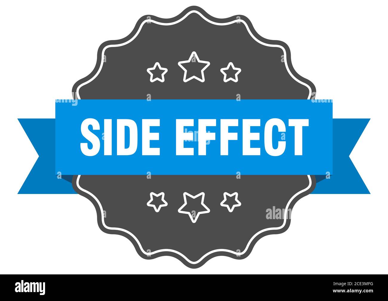 side effect label. side effect isolated seal. Retro sticker sign Stock ...