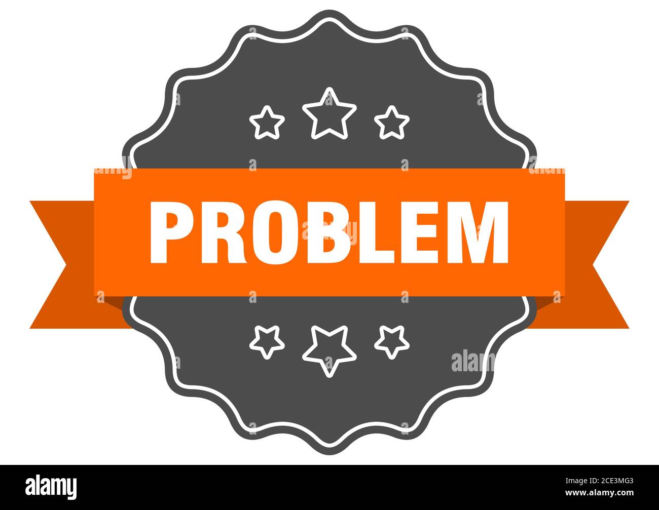 problem label. problem isolated seal. Retro sticker sign Stock Vector ...
