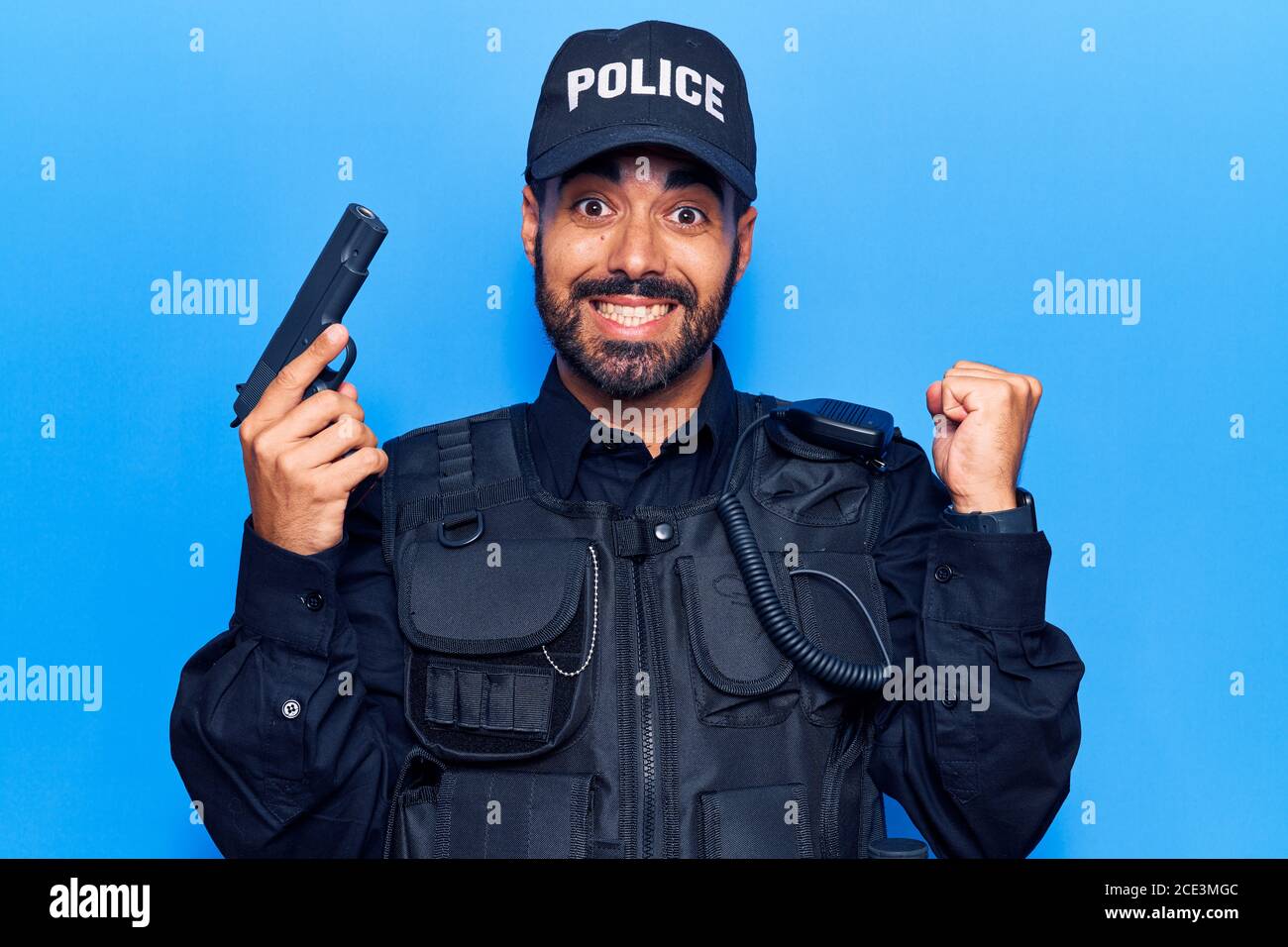 Police officer uniform arm raised hi-res stock photography and images ...