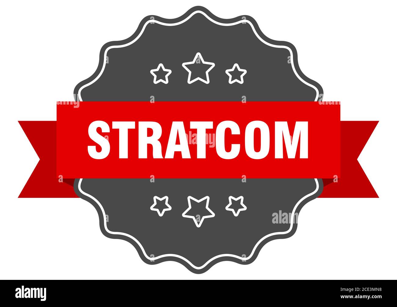 stratcom label. stratcom isolated seal. Retro sticker sign Stock Vector ...