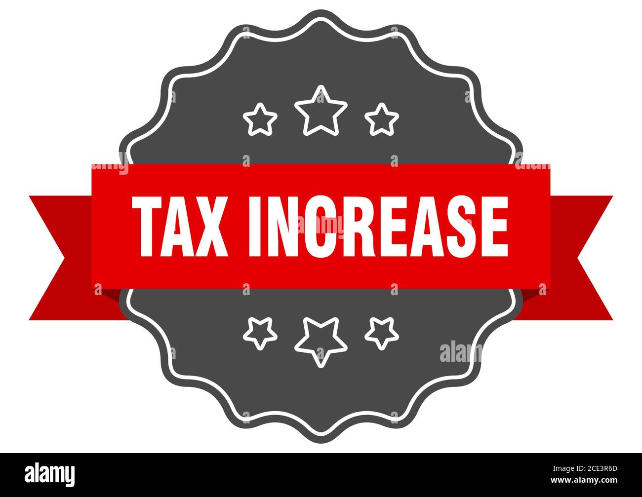 tax increase label. tax increase isolated seal. Retro sticker sign ...