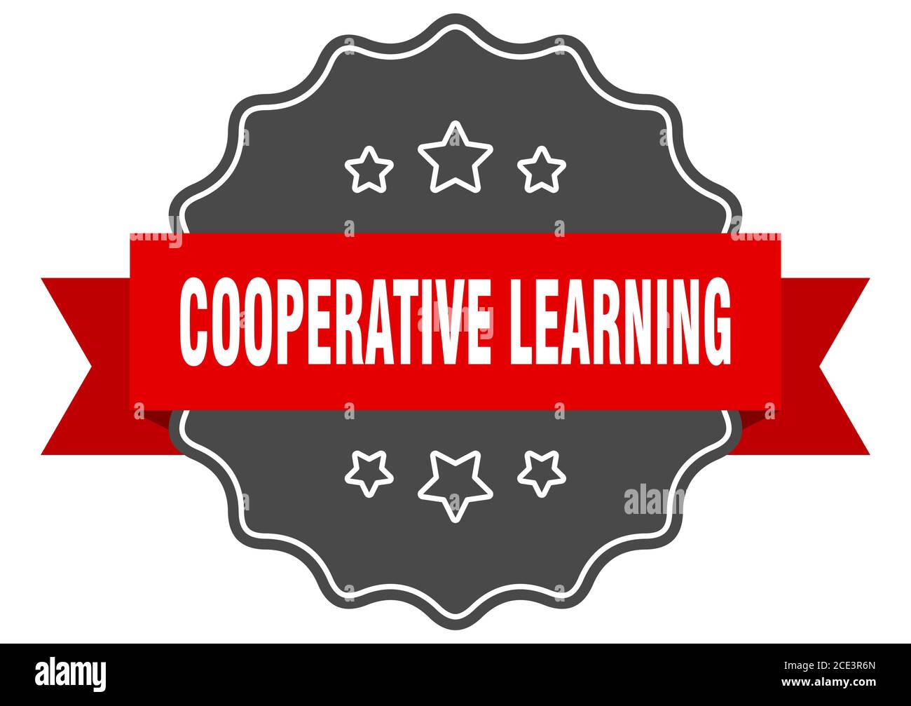 cooperative learning label. cooperative learning isolated seal. Retro ...