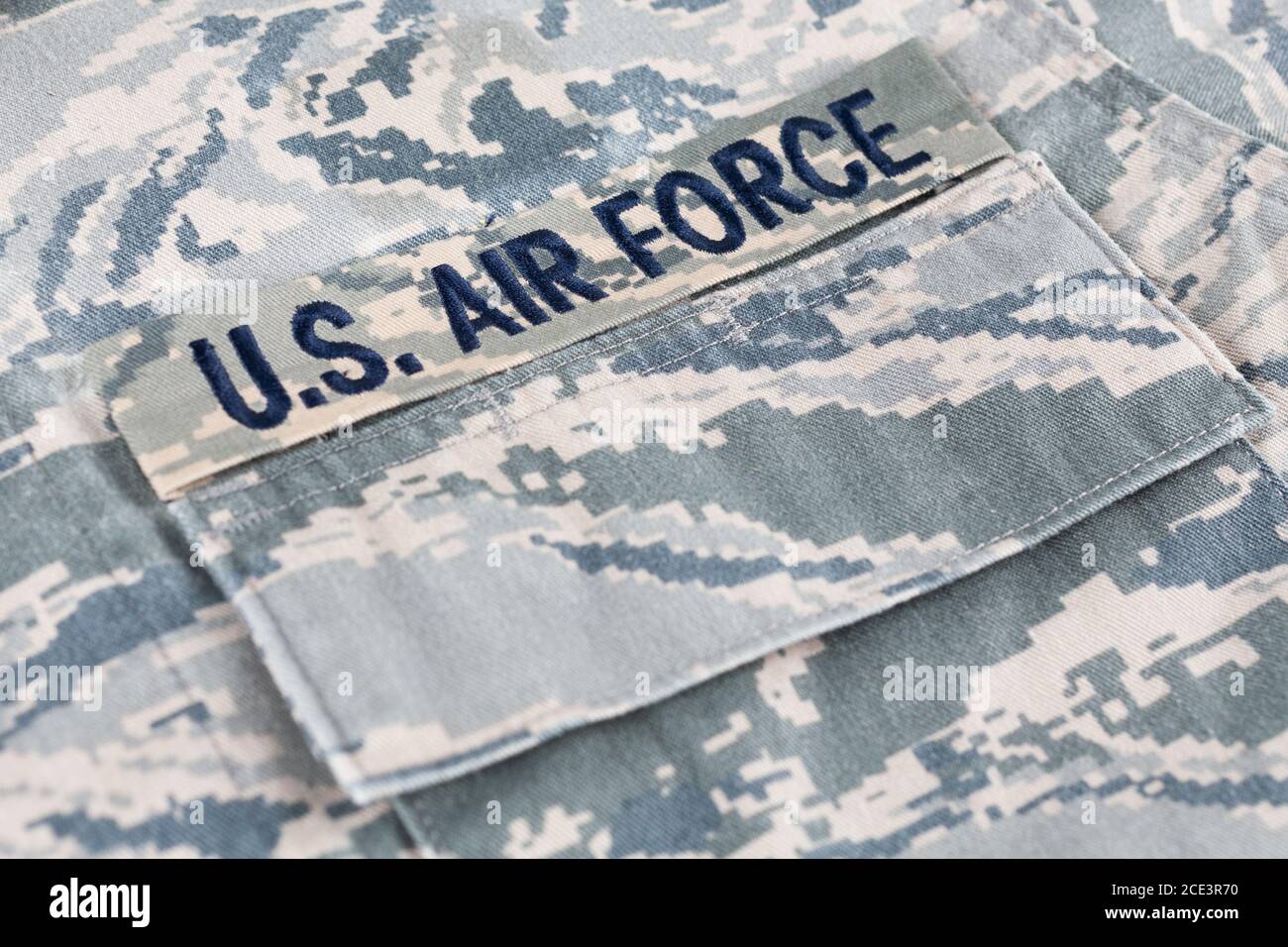 US AIR FORCE branch tape on digital tiger-stripe pattern Airman Battle ...