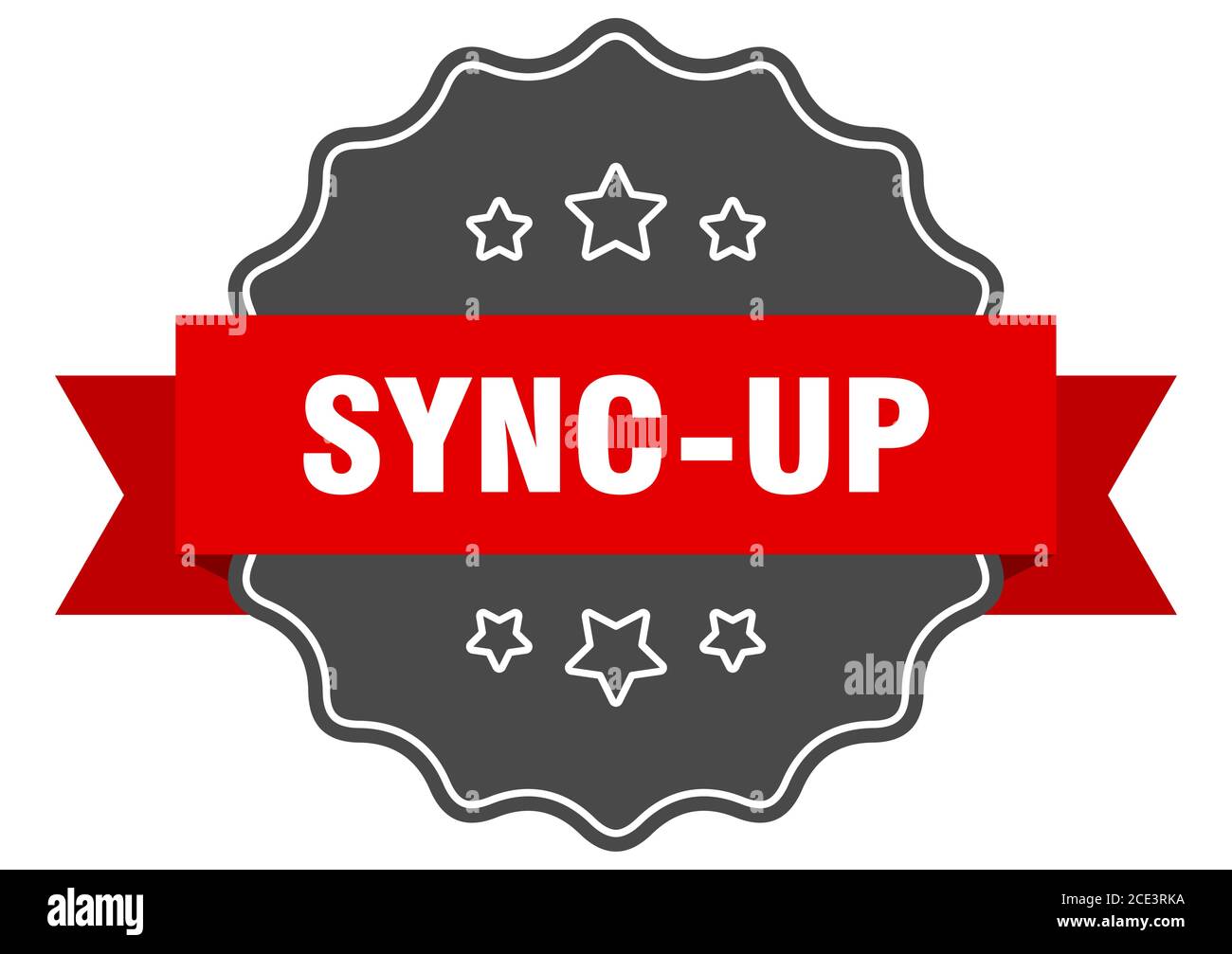 sync-up label. sync-up isolated seal. Retro sticker sign Stock Vector ...