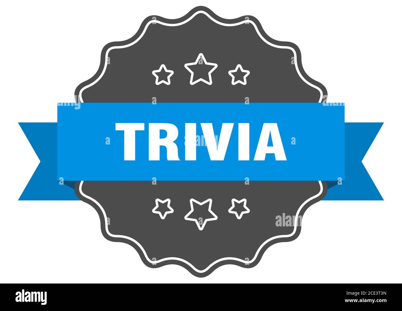 trivia label. trivia isolated seal. Retro sticker sign Stock Vector ...