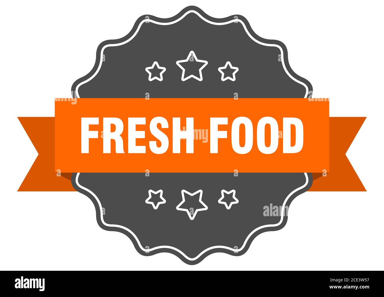 fresh food label. fresh food isolated seal. Retro sticker sign Stock ...