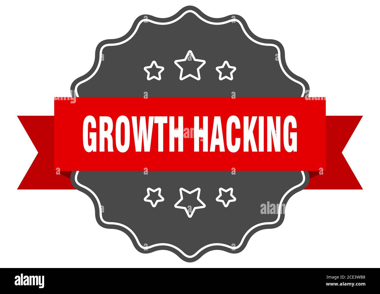 growth hacking label. growth hacking isolated seal. Retro sticker sign ...
