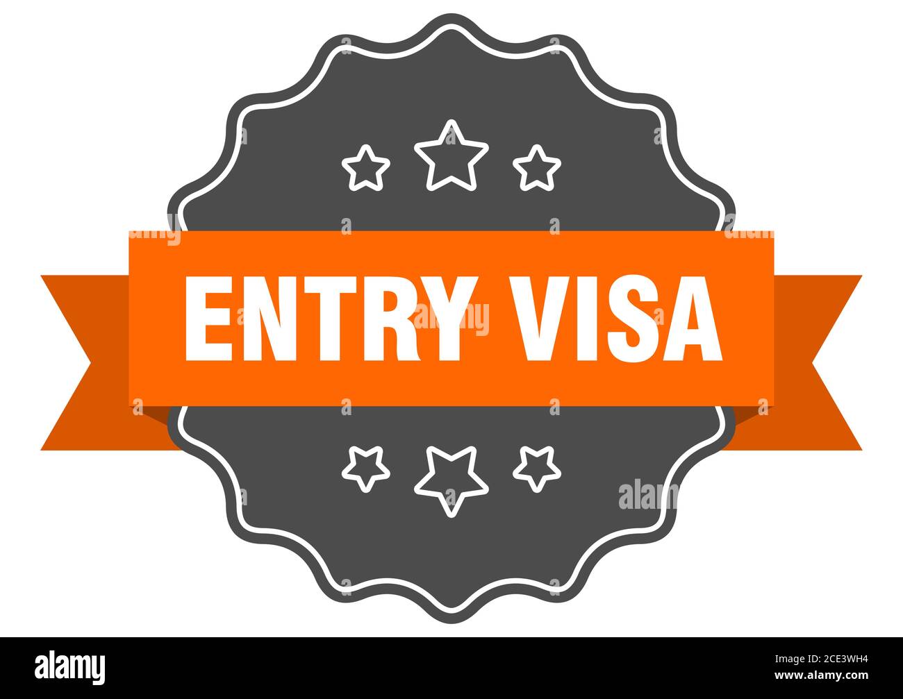 entry visa label. entry visa isolated seal. Retro sticker sign Stock ...