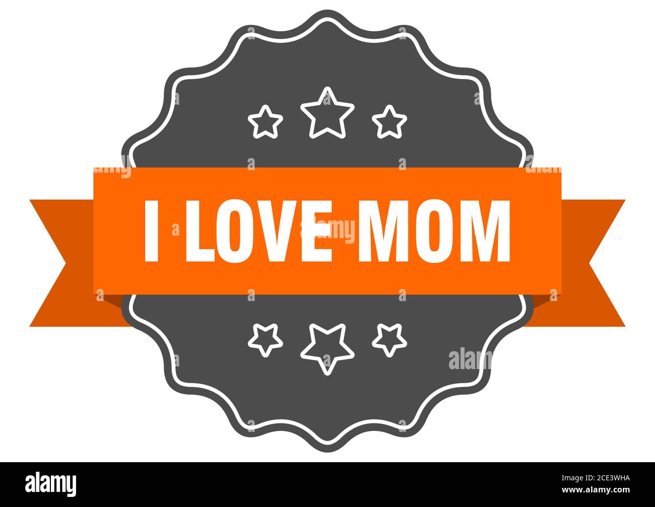 i love mom label. i love mom isolated seal. Retro sticker sign Stock ...
