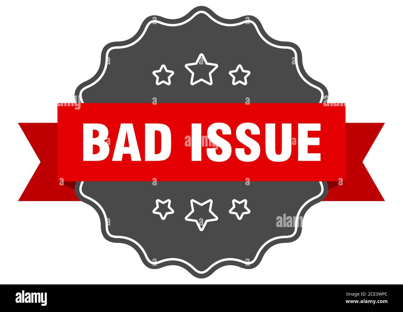 bad issue label. bad issue isolated seal. Retro sticker sign Stock ...